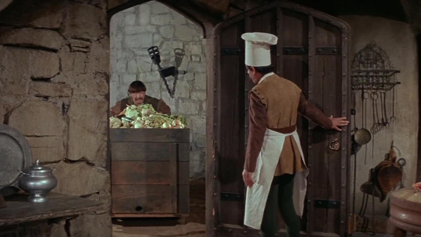 About time you got here! Freshvegetables for the queen's table! Yeah ...