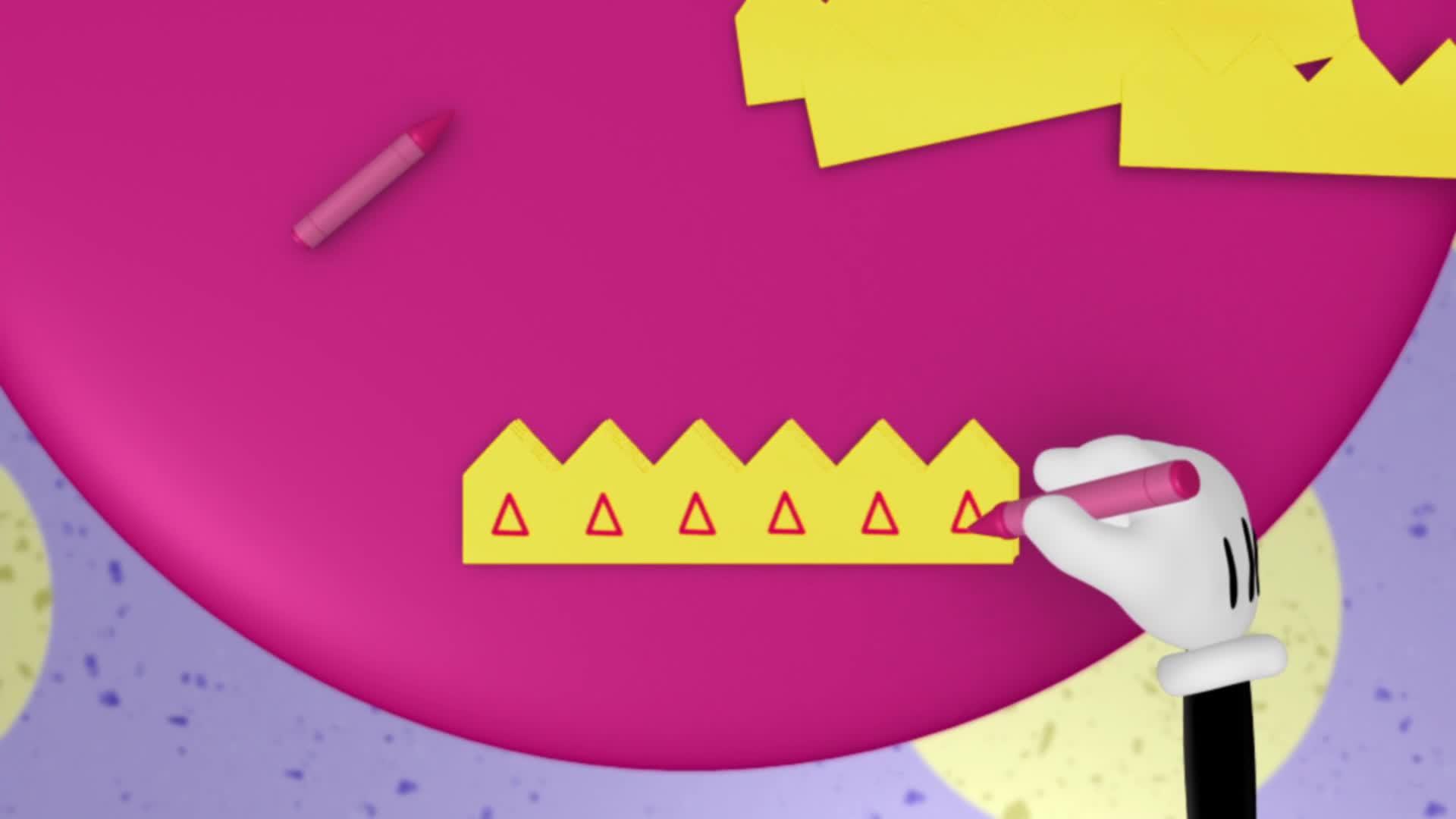 Are these triangles? Yep! They are. Good job! I want my crown to have ...