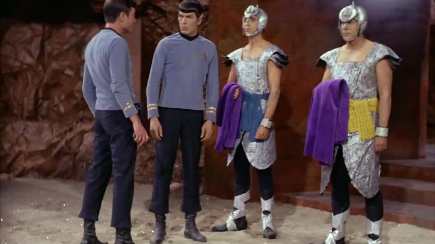"As strange as it may seem, Mr. Spock,you're in command now. Any orders ...