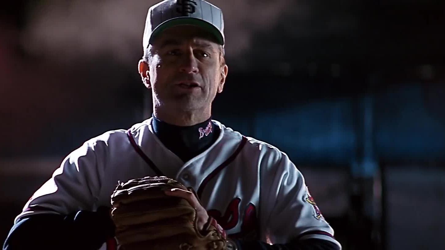 "Come on, bring the bat up slugger. Come on, look like a hitter. Bring ...