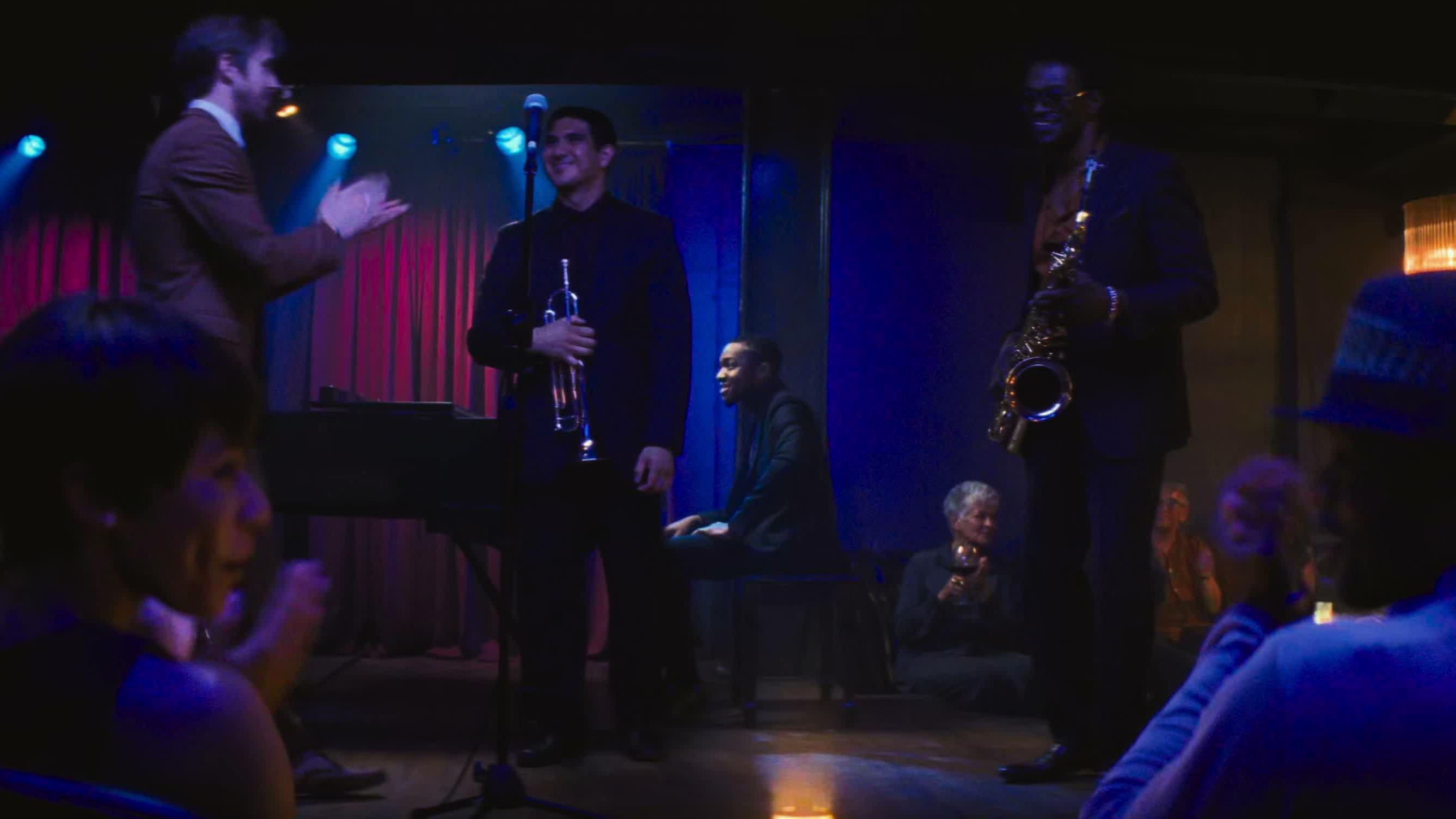 Cal Bennett on sax! Javier Gonzalez on trumpet. The lovely Nedra ...