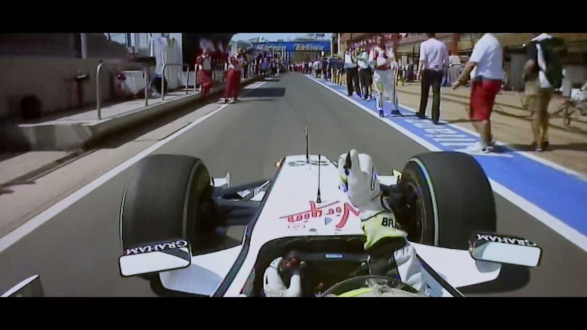 And how popular is that?Look, as he goes down the pit lane, how many ...