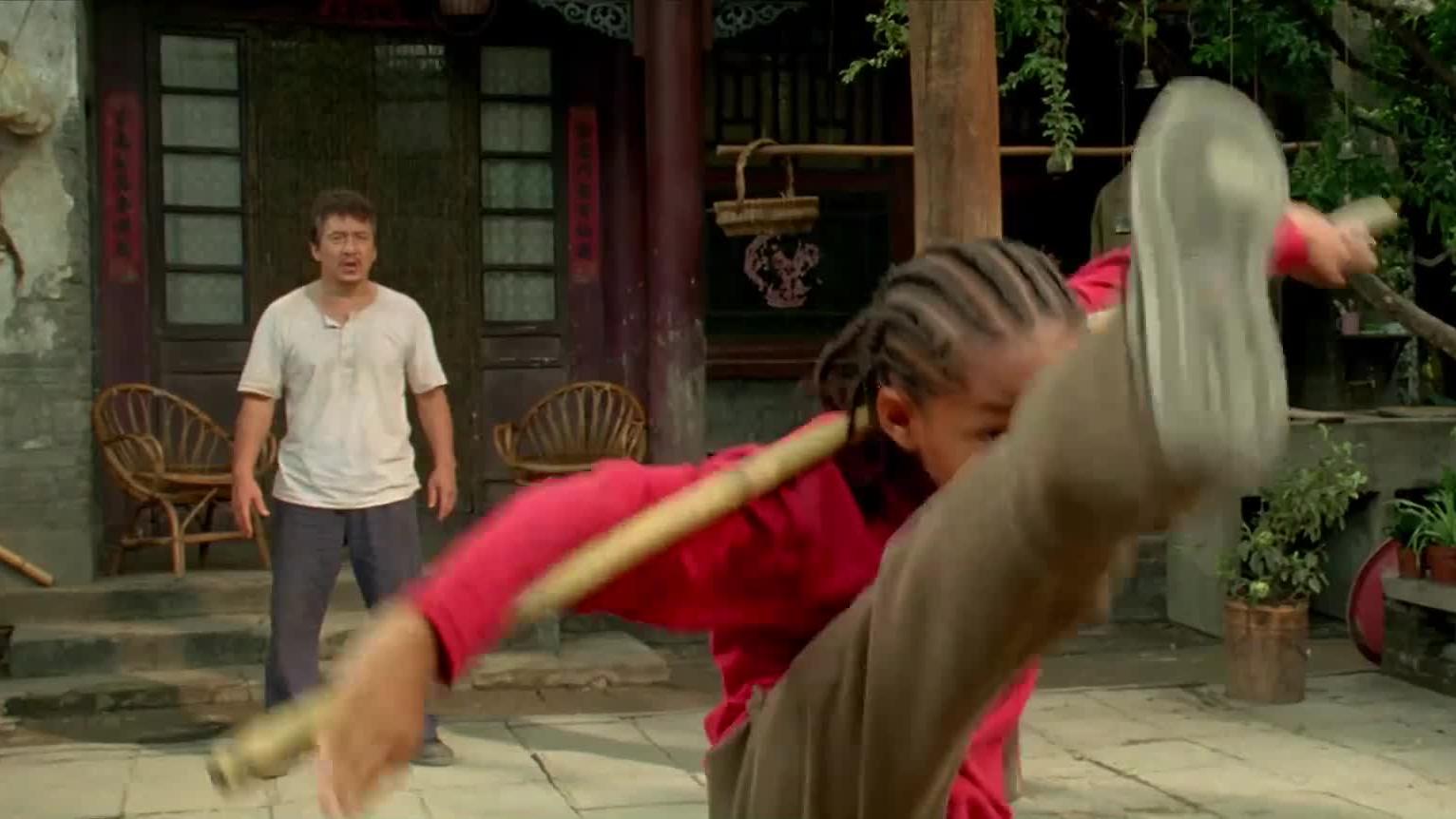 - Concentrate, okay?- Okay. Do I get the stick now? - The Karate Kid ...