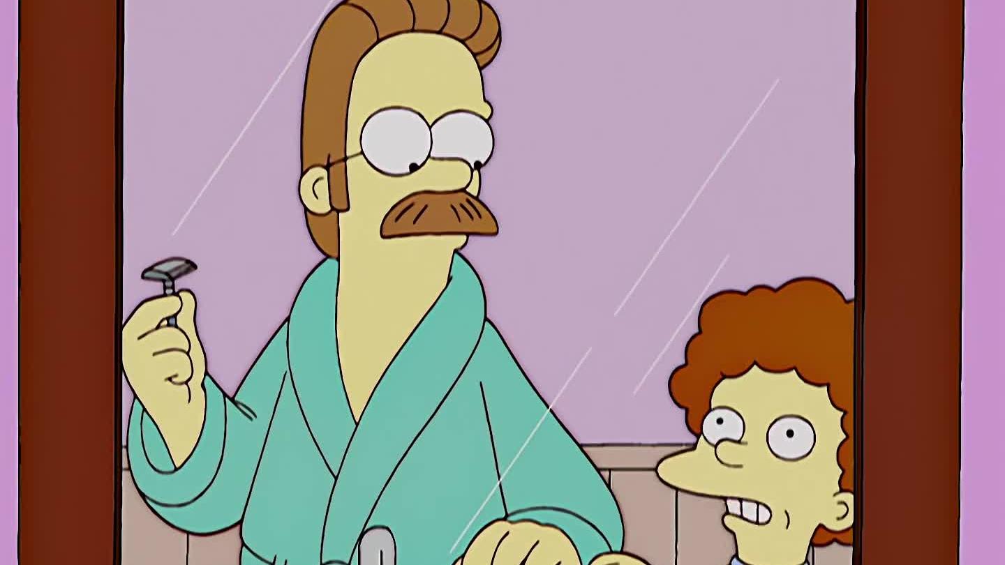 Daddy, why did you have toshave your nose neighbor? You know what, I'm ...