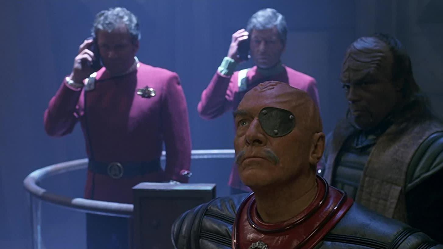 Indeed. The record shows that Captain Kirk once held the rank of ...