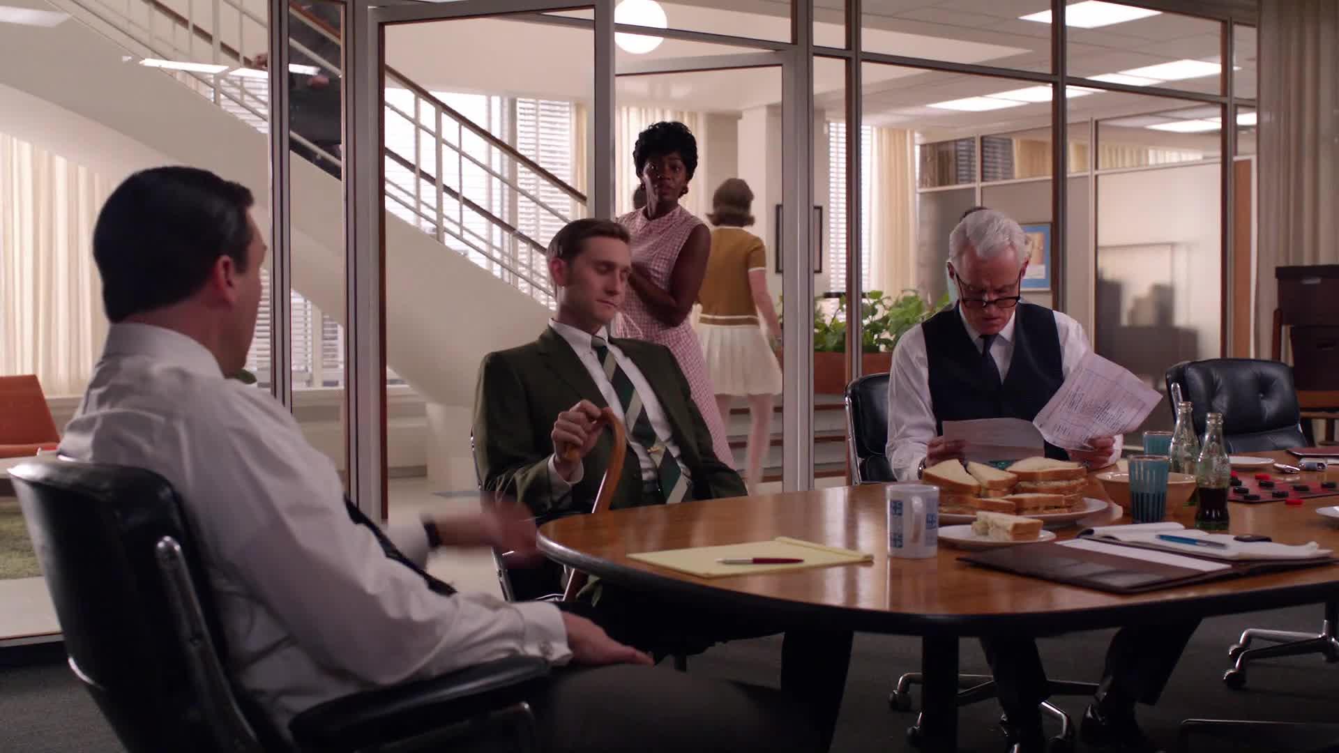Excuse me. Mr. Draper? Get all the Chevy materialsback in my office ...