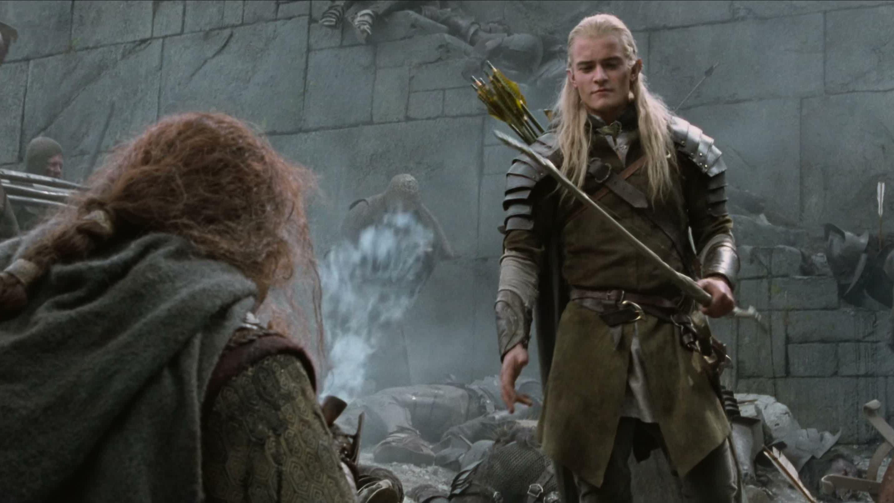 He was *twitching* because he's got my axe EMBEDDED IN HIS NERVOUS ...