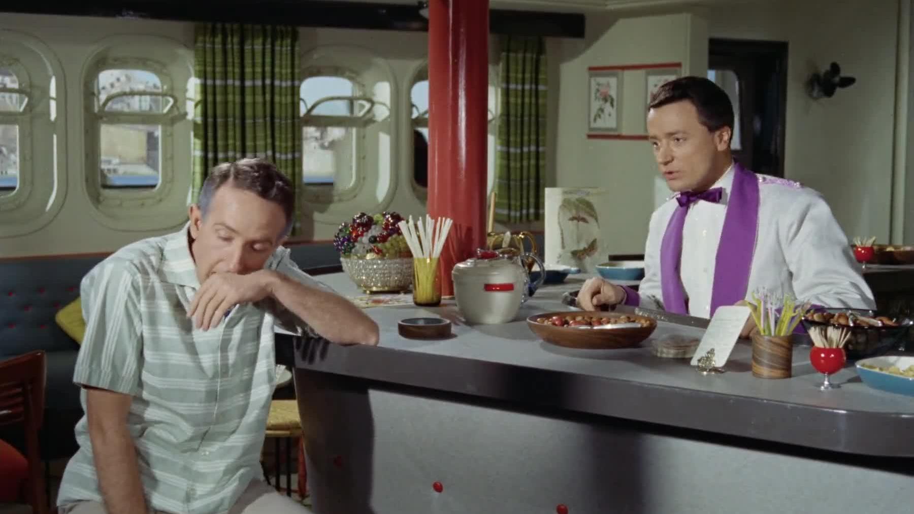 Good morning, sir.One for the road? What road? Everybody's going ashore ...