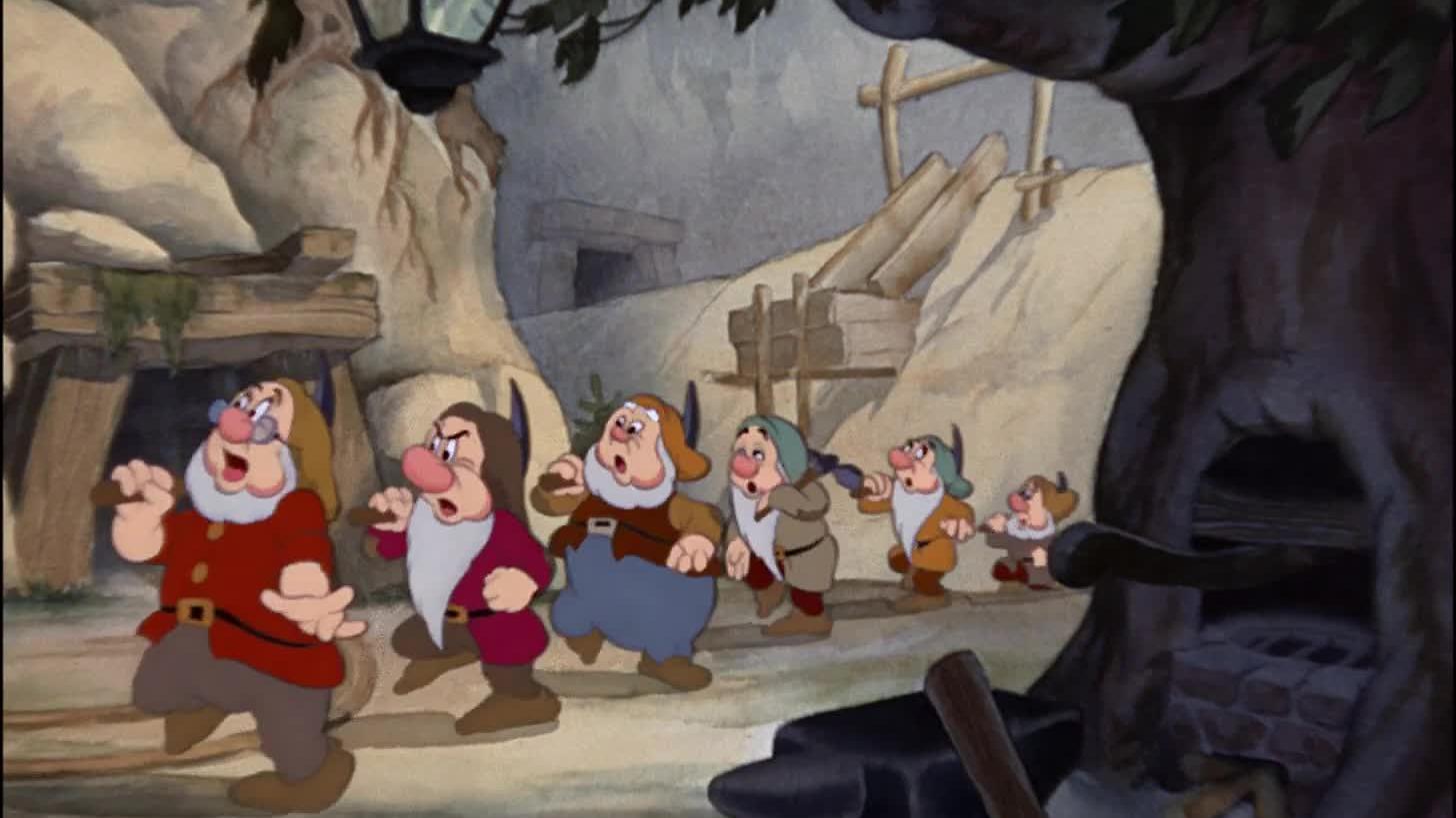 "Heigh-Ho! Heigh-Ho! It's home from work we go!" - Snow White and the ...