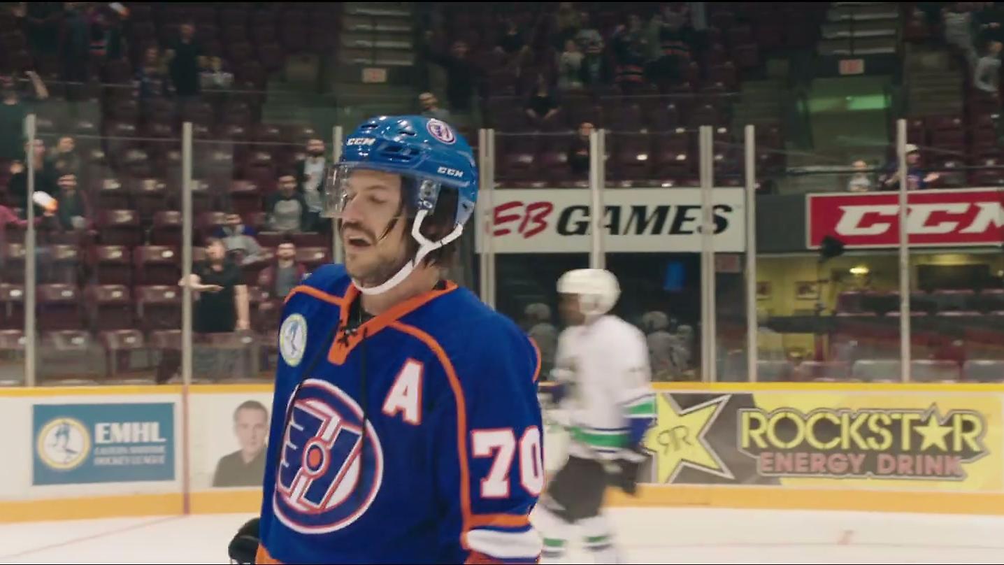 "Here's Anders Cain.He scores! Anders Cain and... Uh-oh! Just like that ...