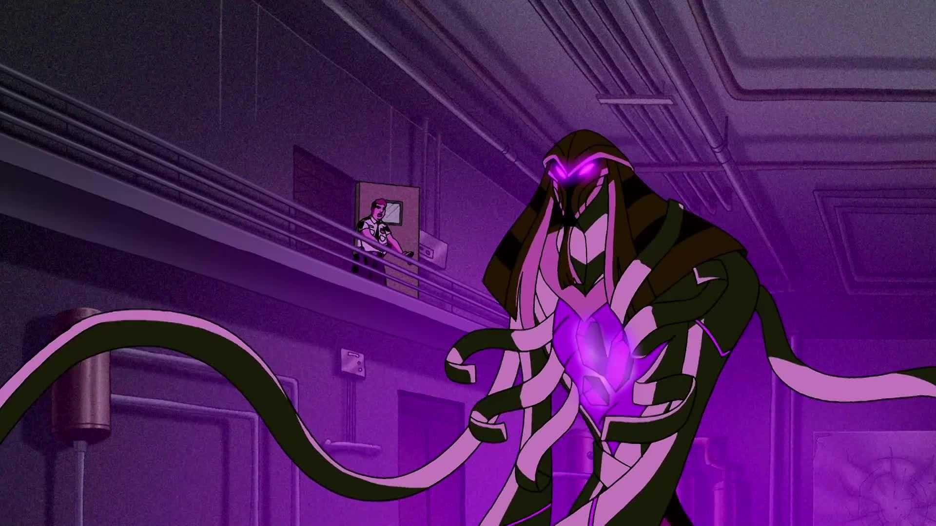 HE'S TRYING TO EXPOSEUS TO THE CORONIUM. HEY, WHAT IN BLAZES -- NO. GET ...