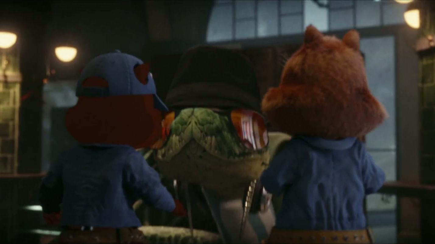 "Hey, I know you! Oh no! We're cooked! You're the Rescue Rangers. I am ...