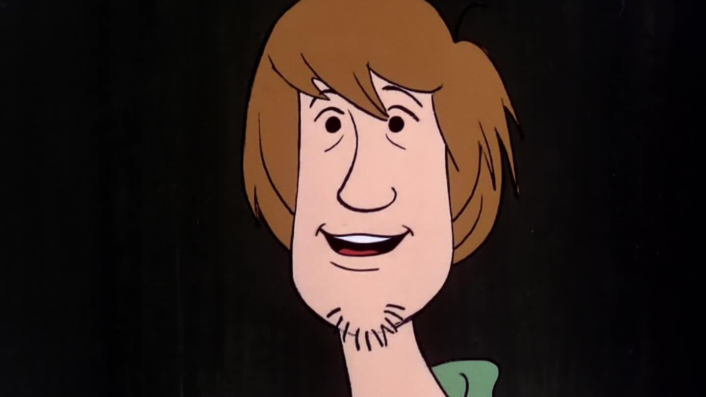 Hey, Scooby, is that you acting scared? Ape Man's head. Ape Man's head ...