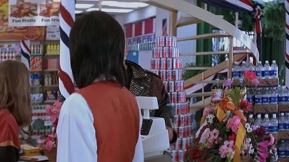 How much for this candy bar? Fifty cents. And these drinks? What? You ...