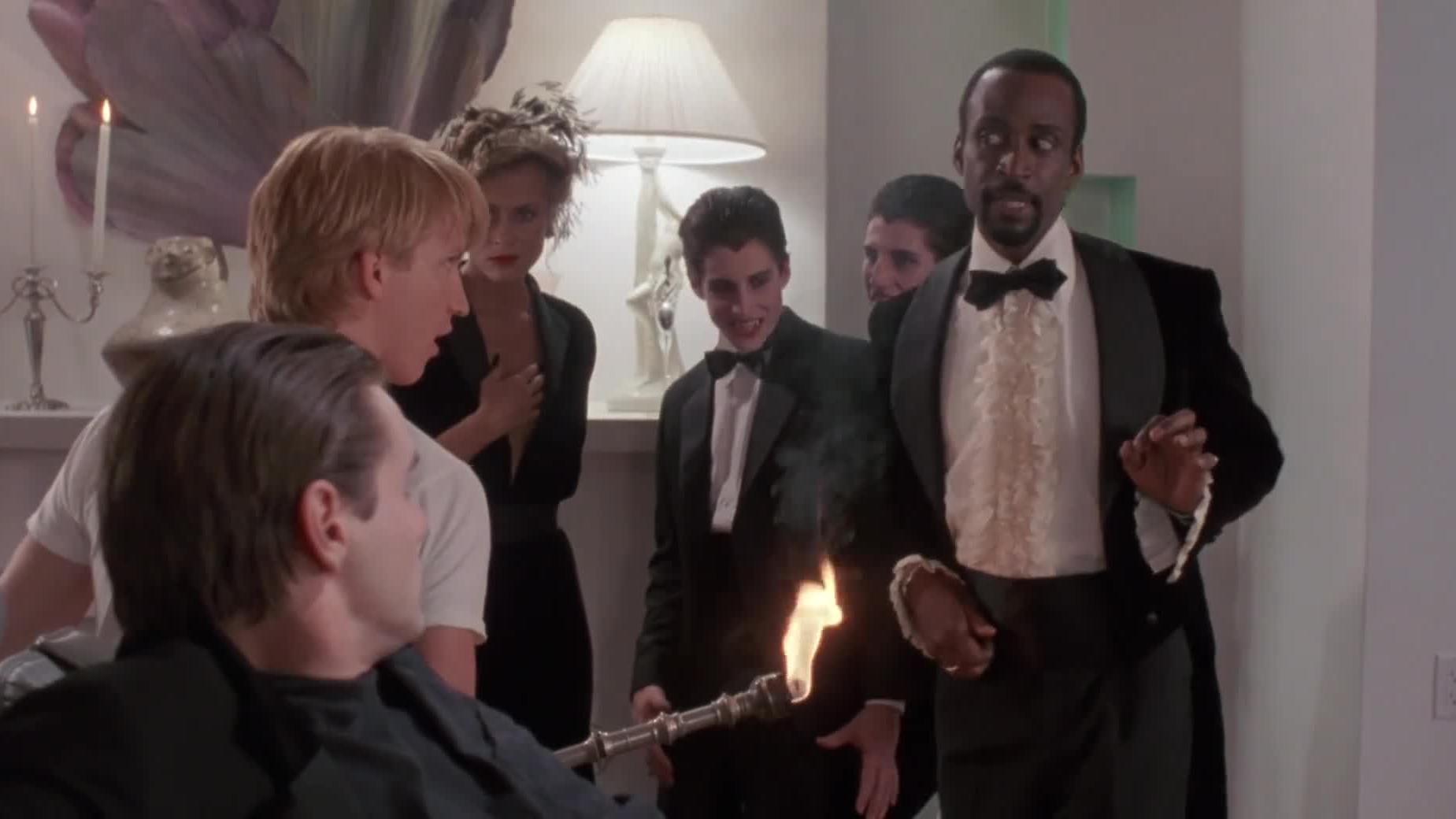 How'd you like to have your crotch set on fire? Ooooh! Rough trade ...