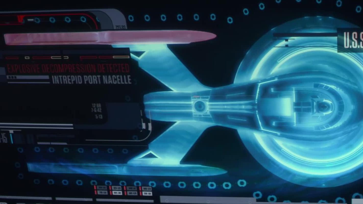"Intrepid is raising shields. They're arming torpedoes. We're being ...