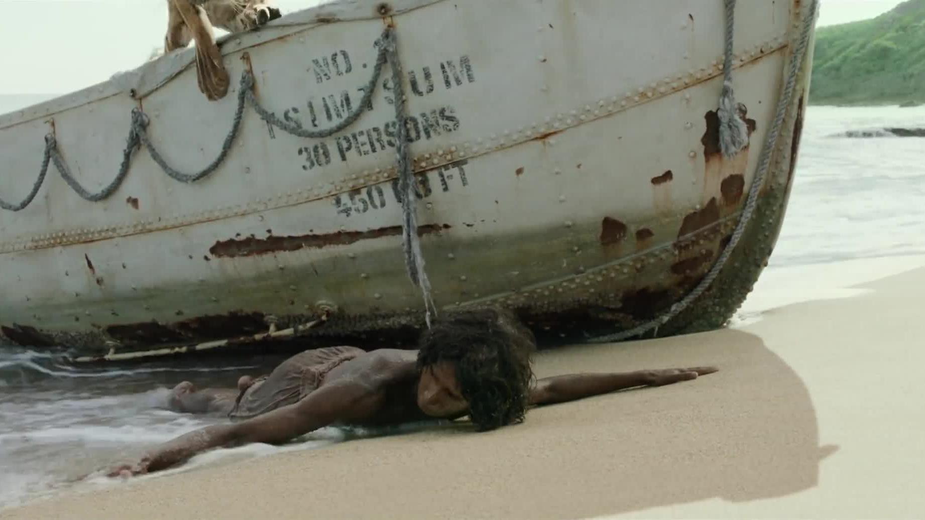 I was so spent, I could hardly move. And so, Richard Parker went ahead ...