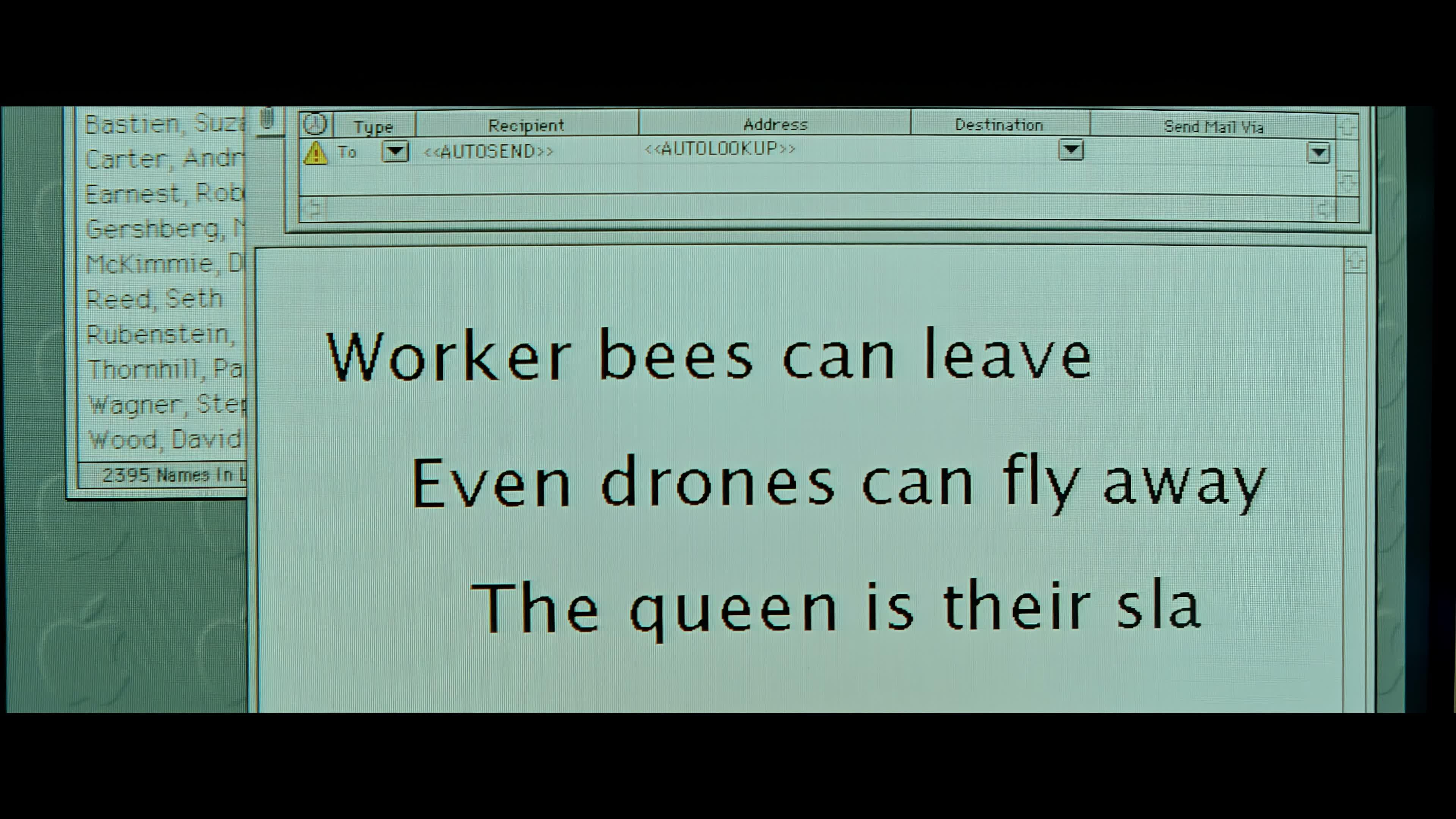 I wrote little haiku poems. I emailed them to everyone. - Fight Club ...