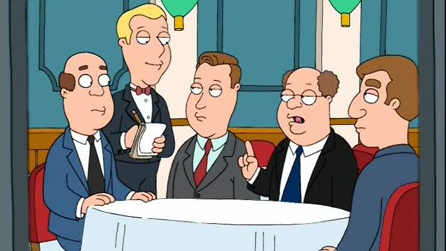 I'll have water, please. I'll have water too, but with lemon. And I'll ...