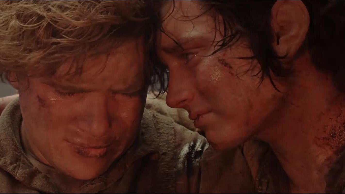 I'm glad to be with you,Samwise Gamgee... ...here at the end of all ...
