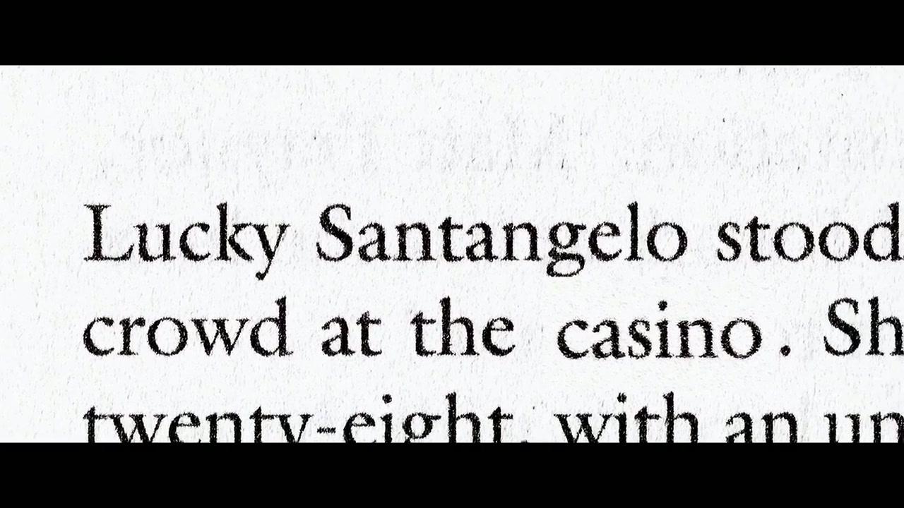 ""Lucky Santangelo stood outas she strode bristly through the crowd at ...