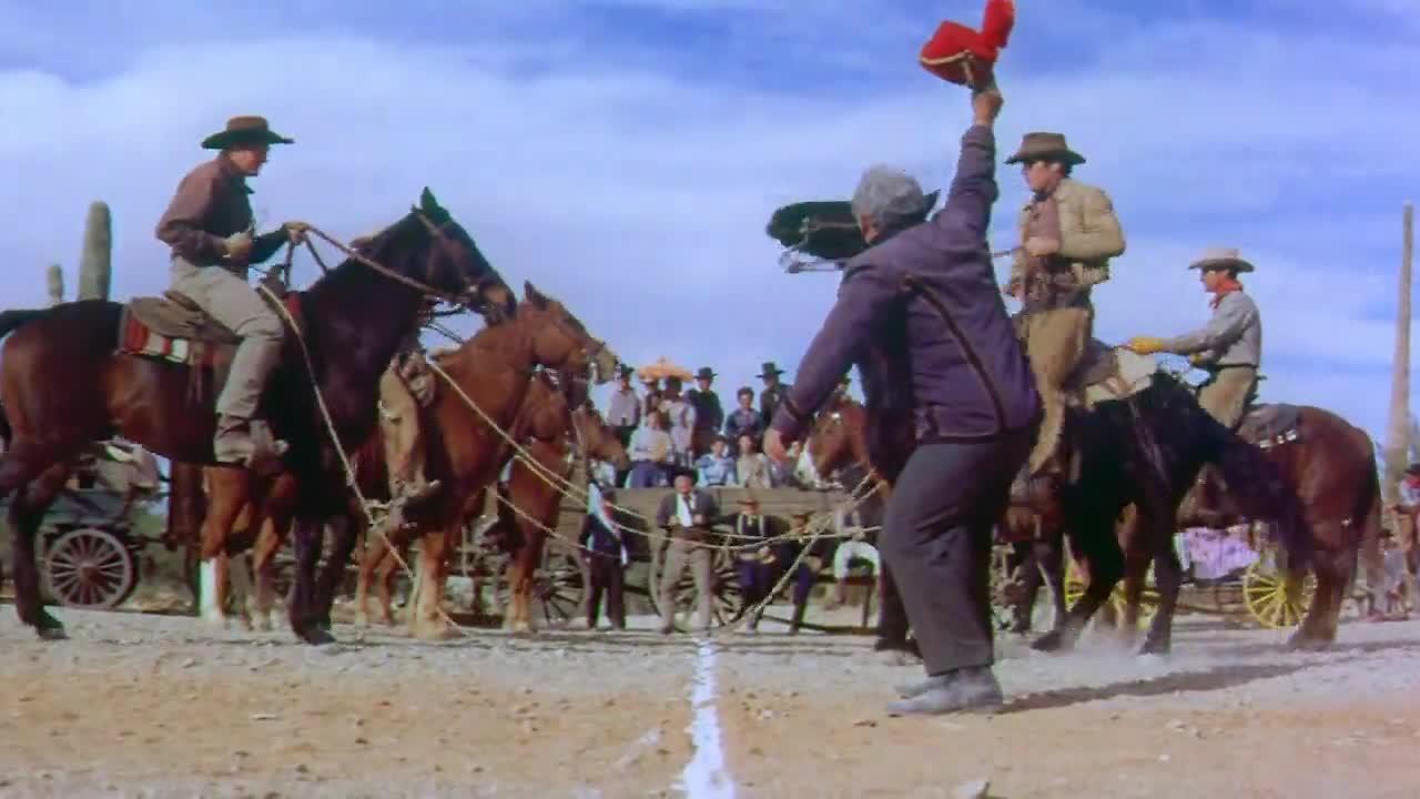 "One... two... three...Go! (Cheering)" - McLintock! quote