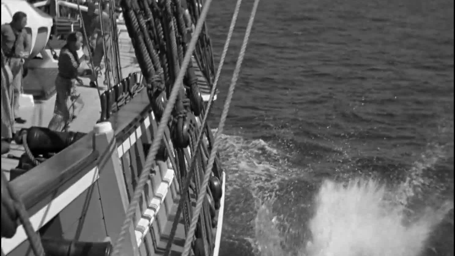 "-Man overboard!-Bring a line! ldiot. I'll have to teachmy top men not ...