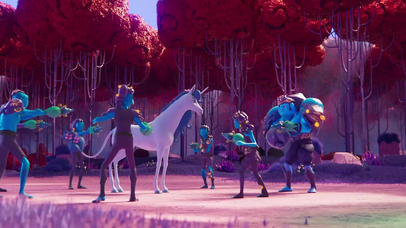 "Master Toxor, we'vecaught a unicorn. Very pretty. Pretty? I'll give ...