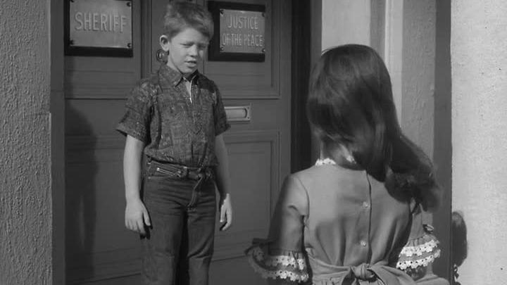 OH, HI, KAREN. HI, OPIE. YOU GOINGTO THE MOVIES? THE MOVIES? SURE. WHAT ...