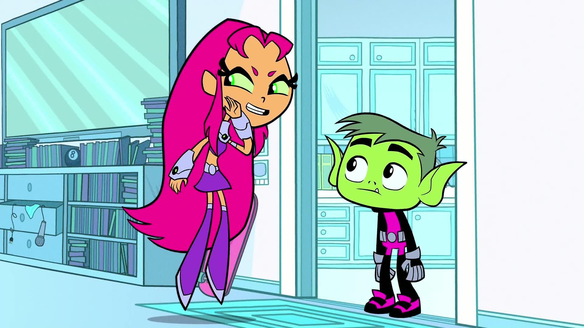 Oh! Then why can't you letStarfire and me play? You know exactly why ...