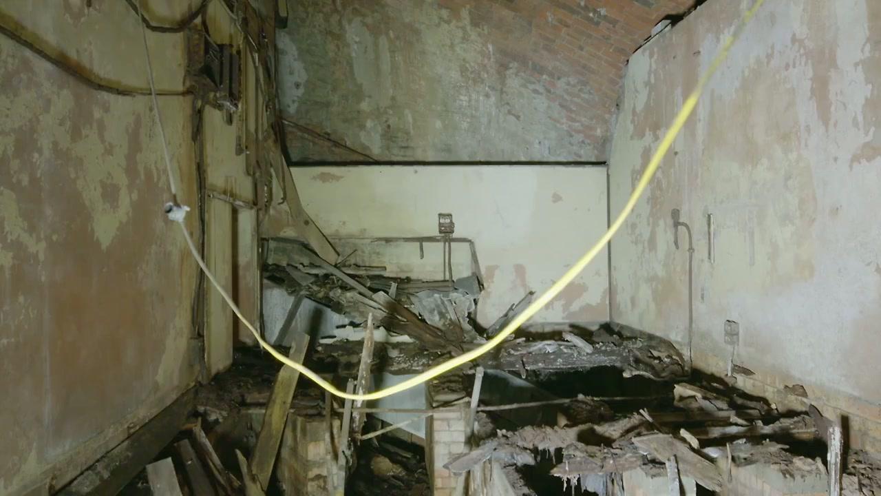 Only the bottom section and the basement were free to use. - The ...