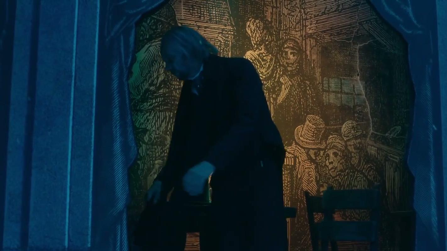Scrooge tookhis melancholy dinner in his usual melancholy tavern and ...