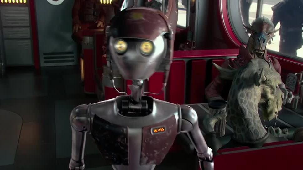 "Someone to see ya, honey! Jedi, by the looks of him. Obi-Wan! Hello ...