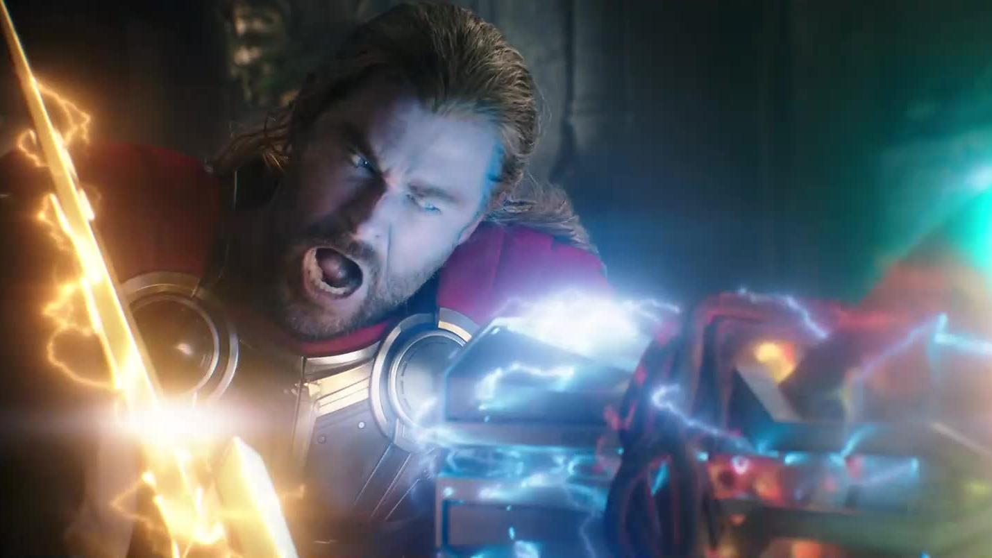 Stormbreaker! I knew you could do it. Axl! Get them home! - Thor: Love ...