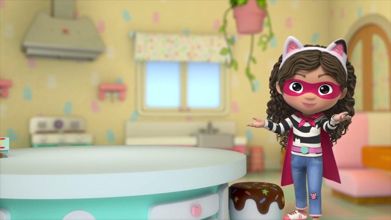Super Hug Attack! Super Paw Bump! - Gabby's Dollhouse | Clip.Cafe