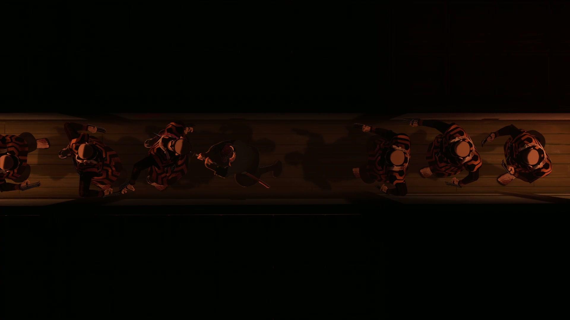 "-[sword stabbing, slicing]-[men grunting]" - BLUE EYE SAMURAI quote