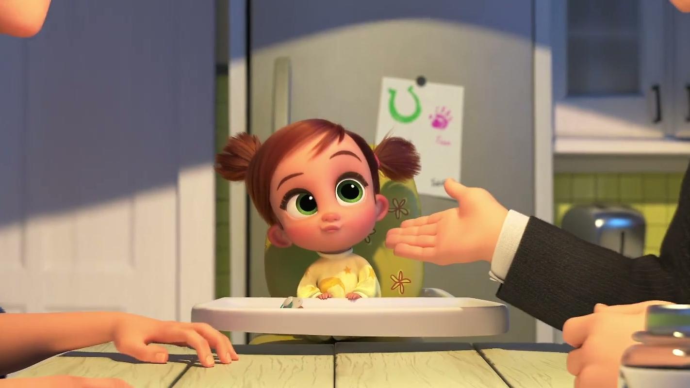 The baby, Tim?-(shushes) She's been sent from up there. - The Boss Baby ...