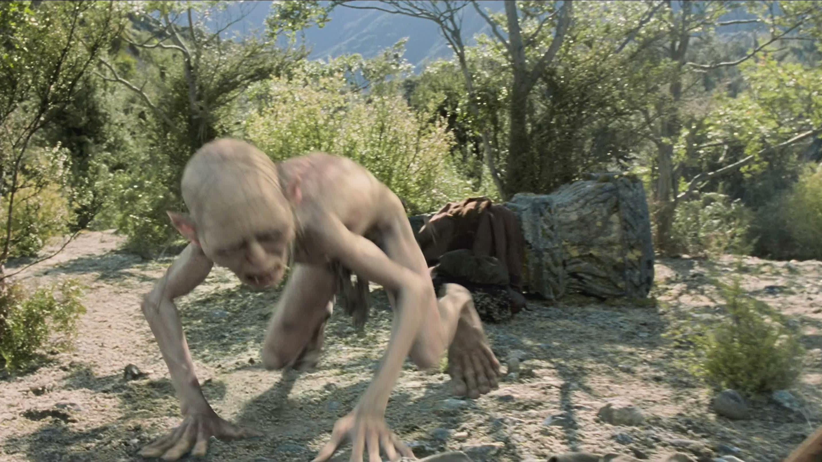 What's it doing? Stupid, fat Hobbit. It ruins it. What's to ruin?There ...