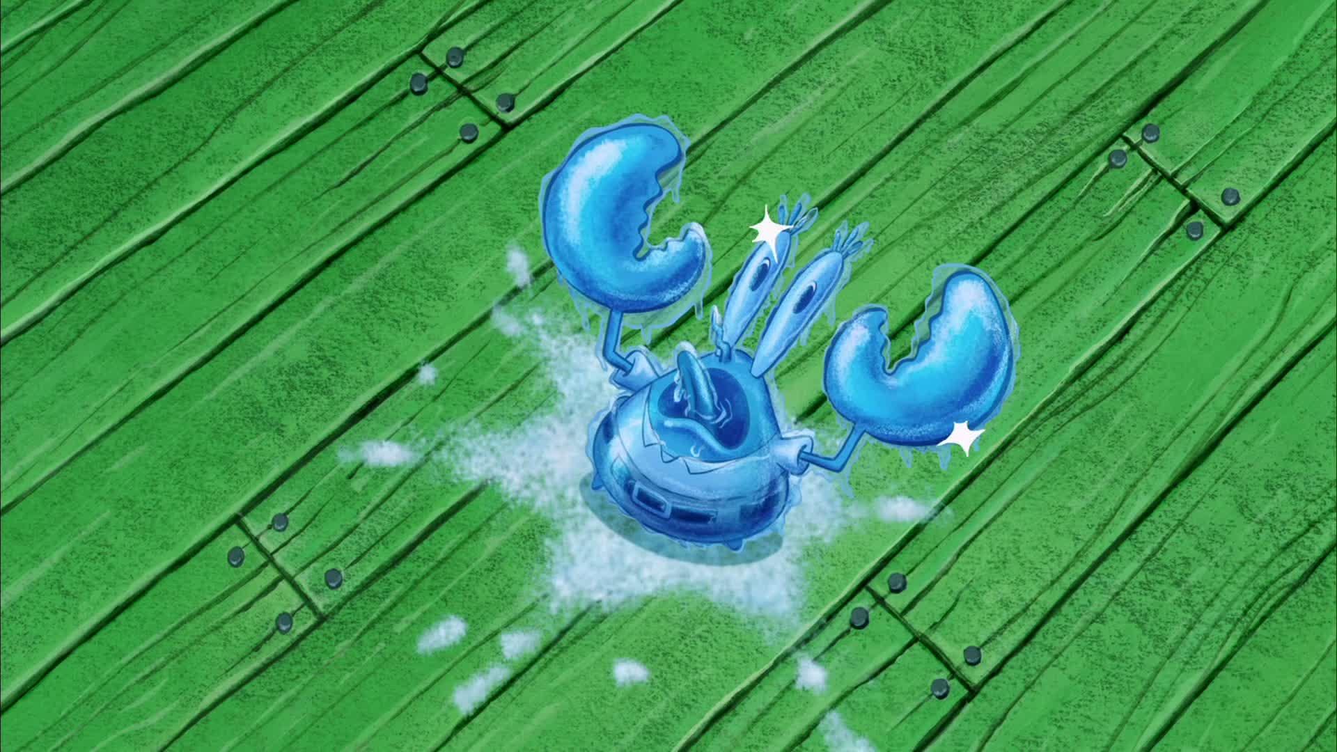 Mr Krabs! Oh no, this is terrible! Who's going to sign my paycheck ...
