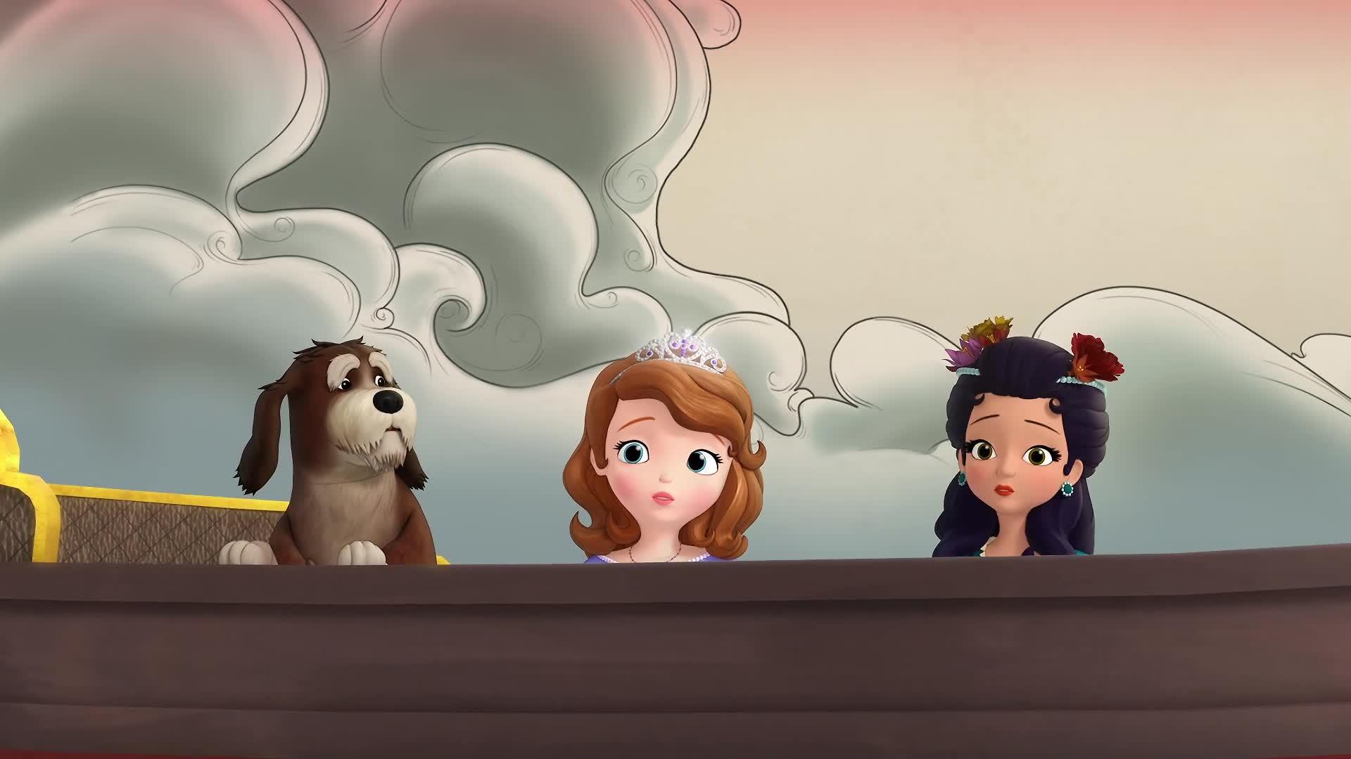 You better steer, Sofia.I really don't knowanything about sailing. Well ...