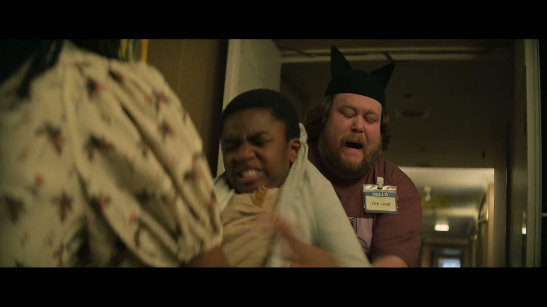 "You can't have him. He's my friend. -Stop.-We were playing. -Let him ...