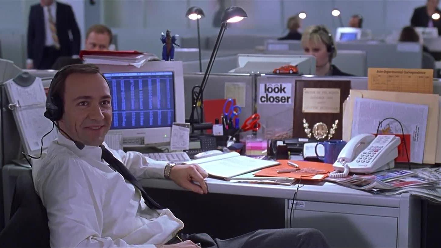 Got a minute? For you, Brad, I've got five! - American Beauty | Clip.Cafe