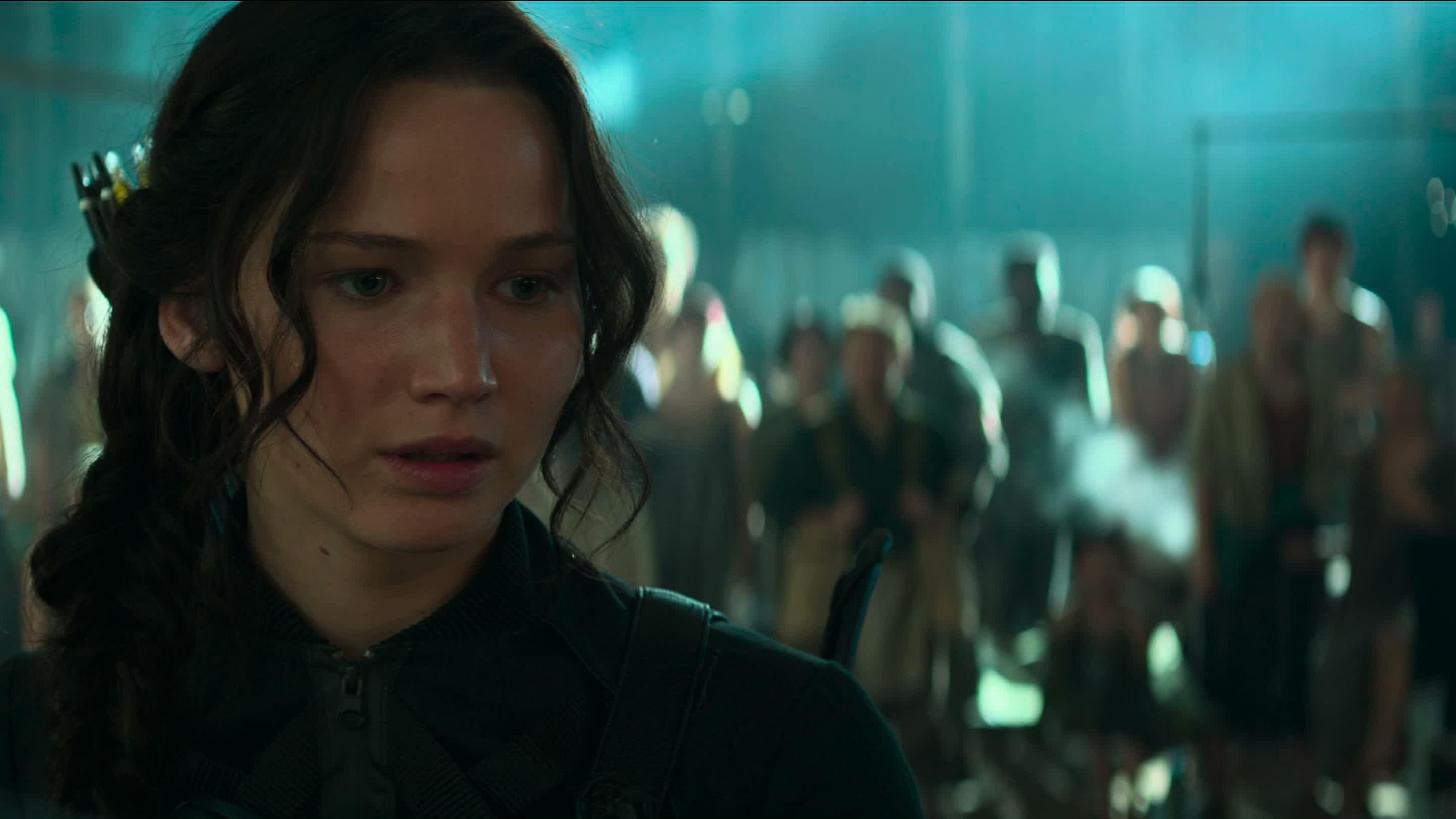 - I lost it.- Are you fighting, Katniss? You here to fight with us? I ...