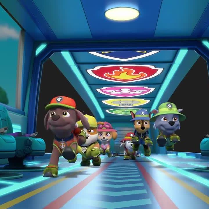 PAW Patrol ready for action,Ryder, sir! Thanks, pups! Robo-Dog, take us ...