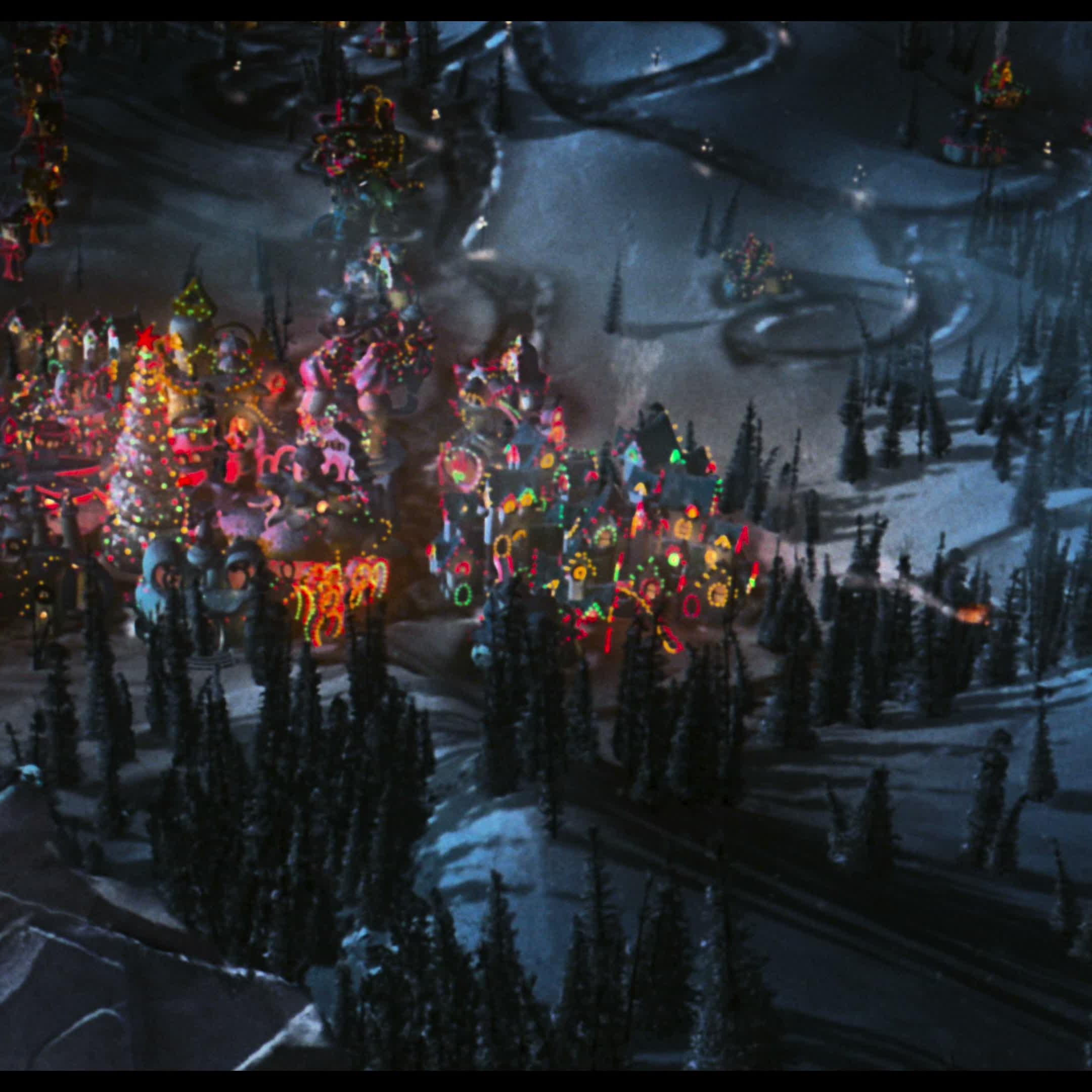 "All their windows were dark.Quiet snow filled the air. All the Whos ...