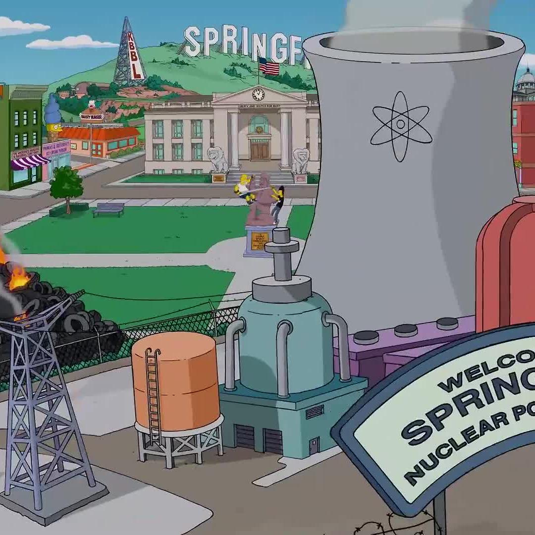 (Bart choking loudly) ♪ ♪ (exclaims) - The Simpsons | Clip.Cafe