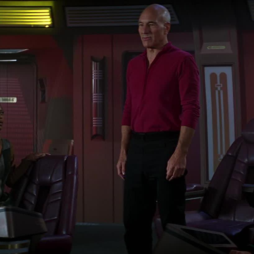 "Picard, 4 7 Alpha Tango. Crusher, 2 2 Beta Charlie. Worf, 3 7 Gamma ...