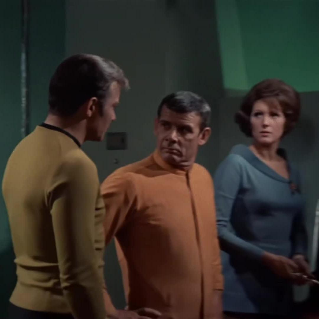 James Kirkis returning to consciousness... in the body of Janice Lester ...