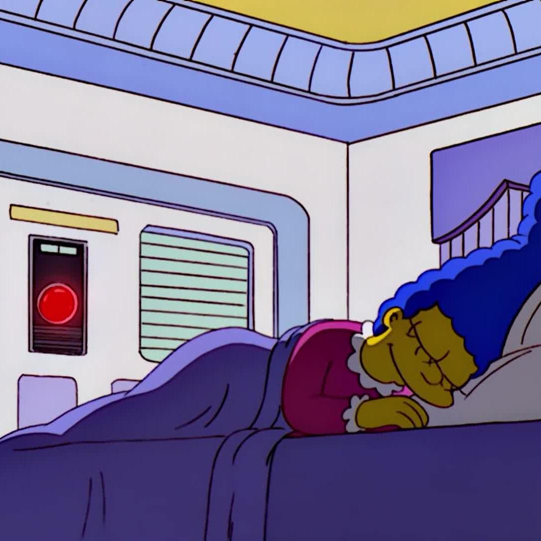 "Good morning, Marge. Good morning, Pierce.Where's Homer? - Uh... I ...