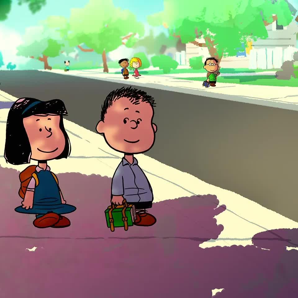 Good morning. -Like the hairdo.-Are you ready for school? - Snoopy ...